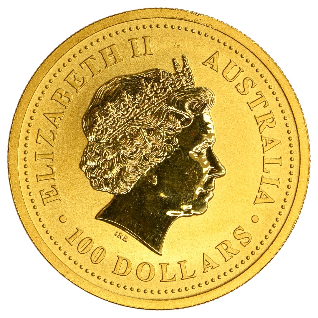 Moneda de aur 100 Dollars Elizabeth II Portret 4 - Australian Nugget 1 ...